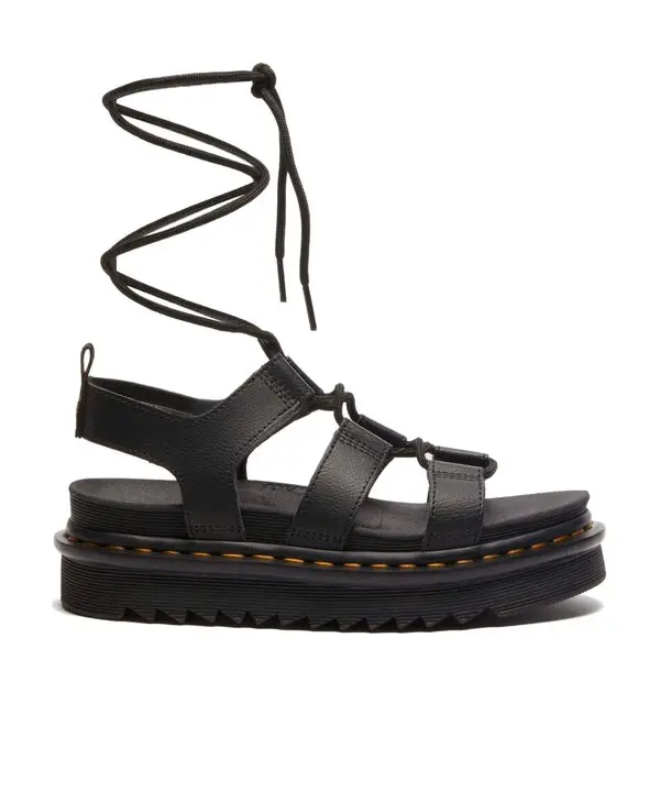 Dr. Martens Nartilla Lace-up Platform Sandals - Black