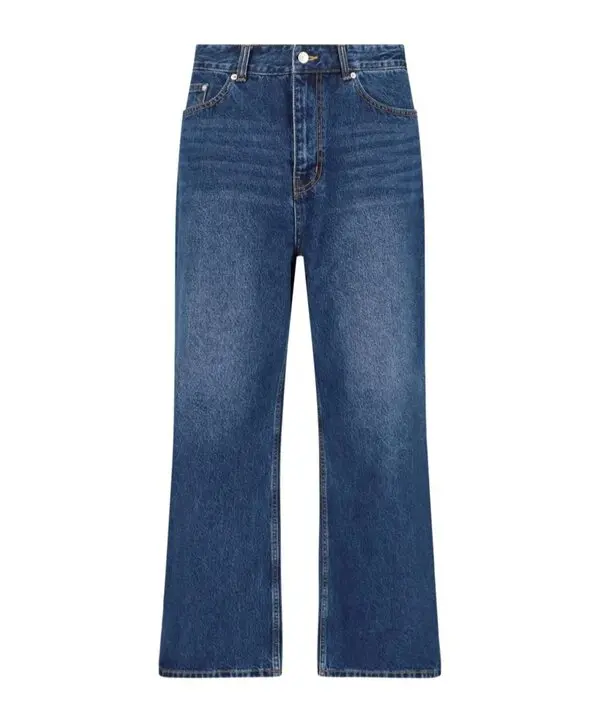 DUNST Logo Patch Wide-leg Jeans