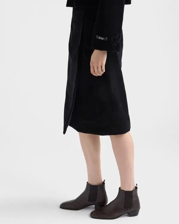 Prada Velvet Midi-skirt