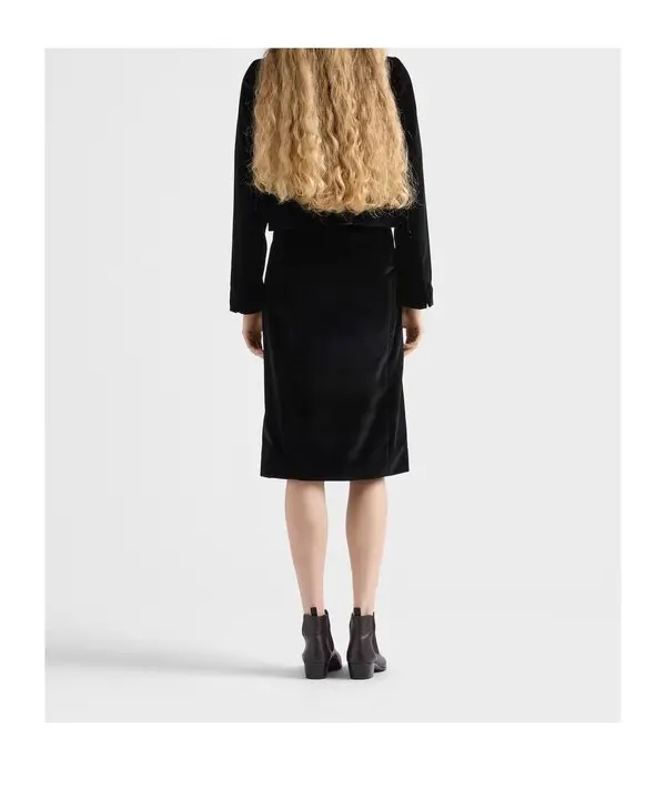 Prada Velvet Midi-skirt