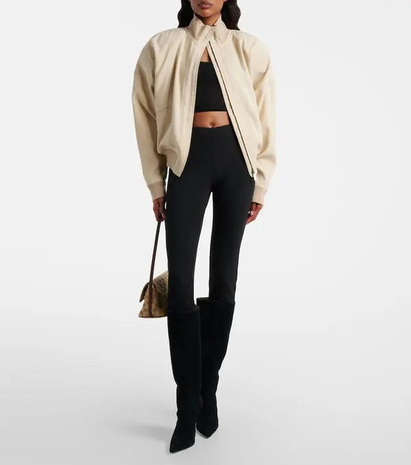 Gucci Naomi Suede Knee-high Boots - Black