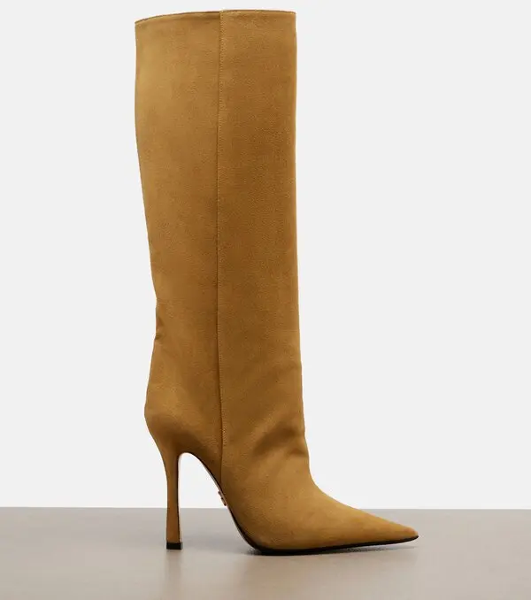 Gucci Naomi Suede Knee-high Boots - Brown