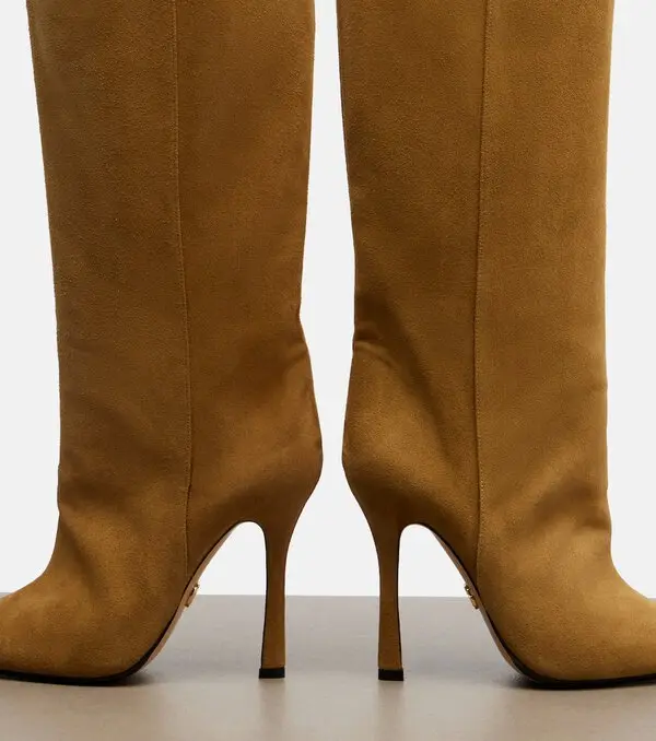 Gucci Naomi Suede Knee-high Boots - Brown