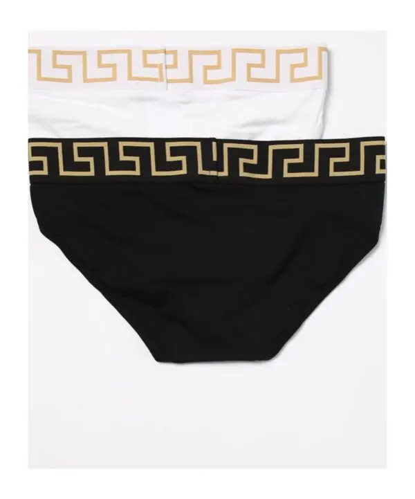 Versace Greca-detailed Pack Of Two Boxer Briefs