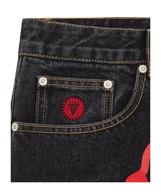 ICECREAM Denim Shorts With Belt Loops