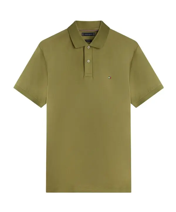 Tommy Hilfiger Short-sleeve Logo-detail Polo Shirt - Green