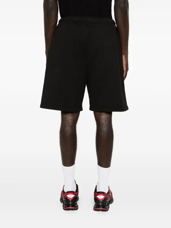 WILLY CHAVARRIA Logo Print Elastic Waist Shorts