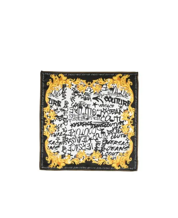 Versace Logo-print Silk Scarf