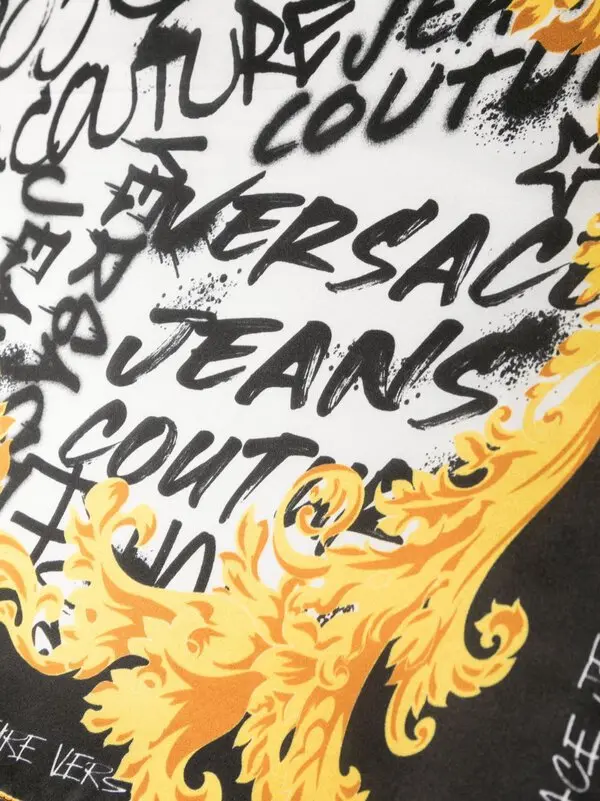 Versace Logo-print Silk Scarf