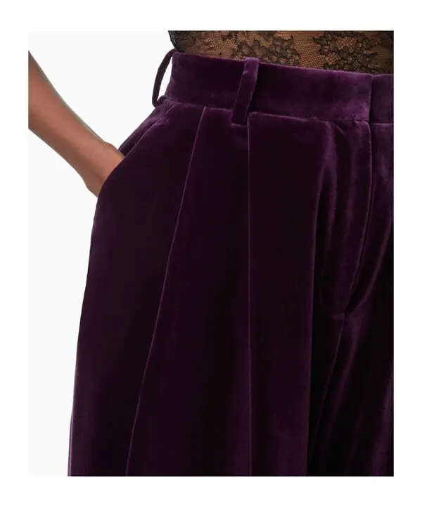 Nina Ricci Wide-leg Velvet Pants