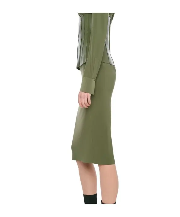 Norma Kamali High-waist Pencil Skirt