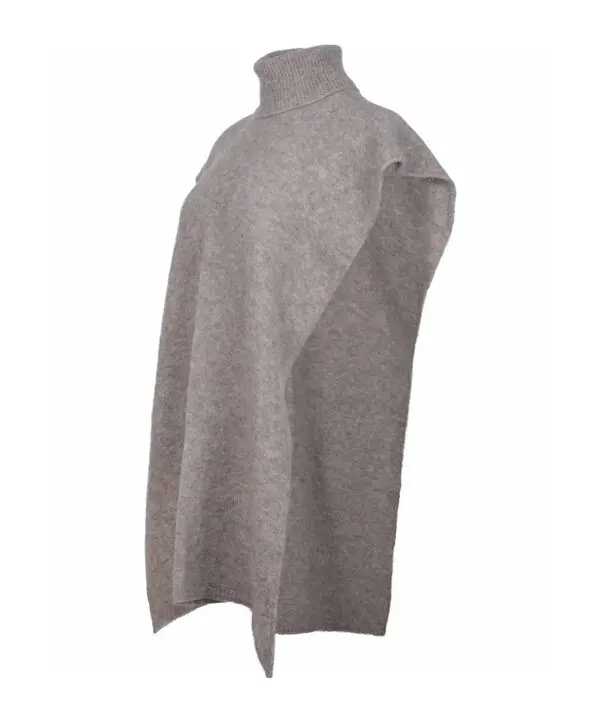 ALYSI Sleeveless High Neck Cape