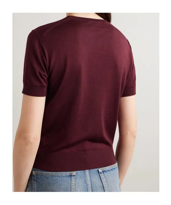 Saint Laurent Crewneck Knitted T-shirt