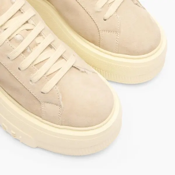 Casadei Platform Shearling Sneakers