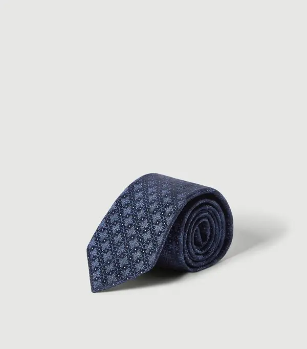 Brunello Cucinelli Silk Geometric Jacquard Tie