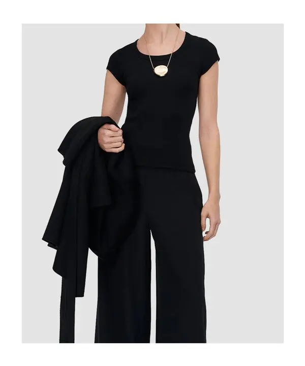 JOSEPH Saba Ribbed Top