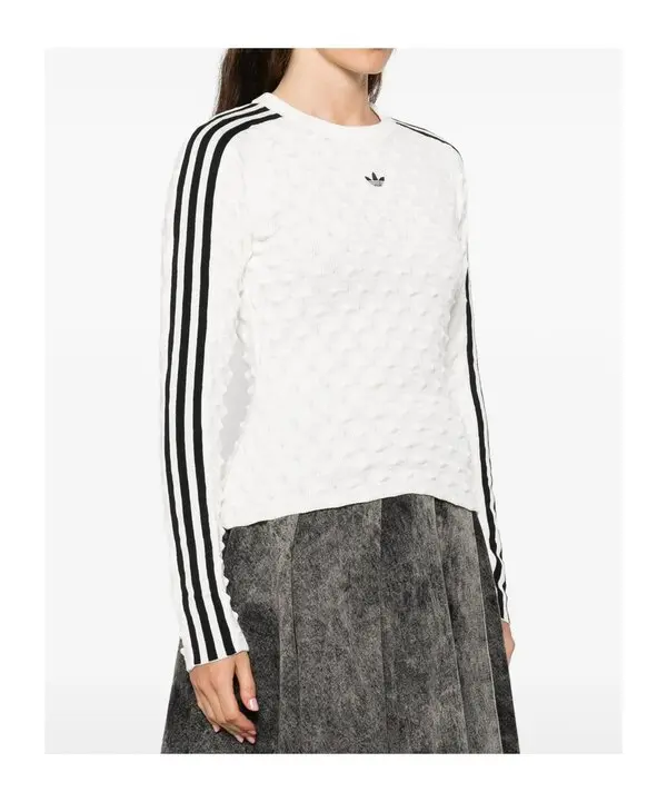 Adidas Three-stripe Logo-detail Sweater