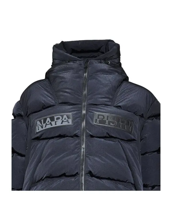 NAPAPIJRI Logo Patch Hooded Padded Jacket