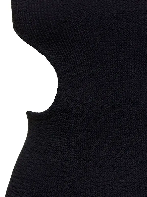 REINA OLGA Halterneck Ribbed Dress With Waist Cut-outs