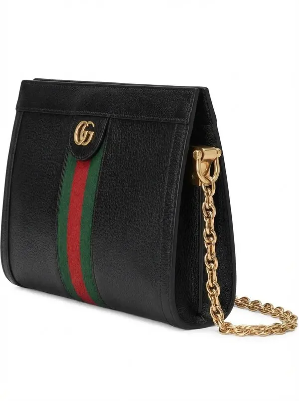 Gucci Ophidia Diagonal Shoulder Bag - Black