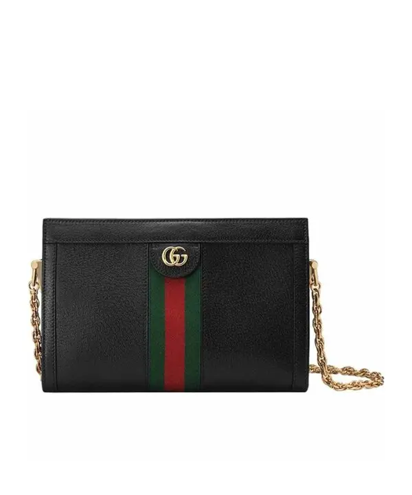 Gucci Ophidia Diagonal Shoulder Bag - Black
