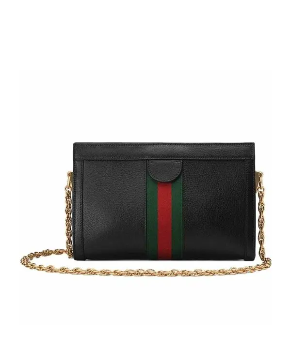 Gucci Ophidia Diagonal Shoulder Bag - Black