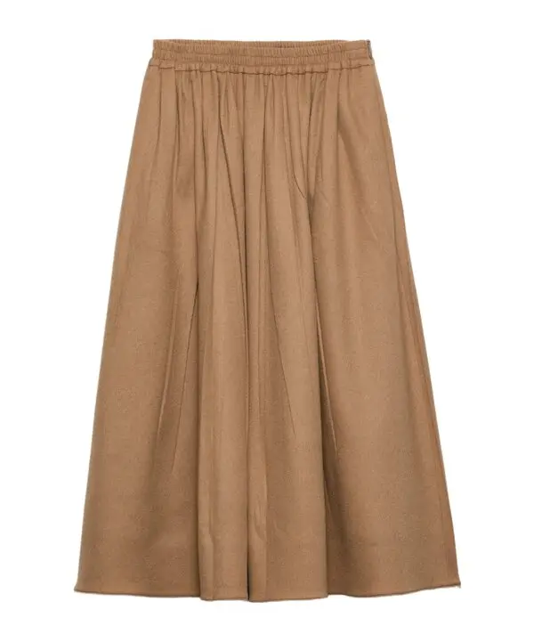 Prada Camel Hair Circle Midi Skirt