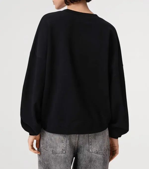ALLSAINTS Organic Cotton Embroidered Dash Sweatshirt