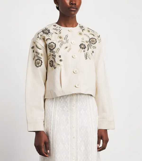 Veronica Beard Embroidered Emeren Jacket
