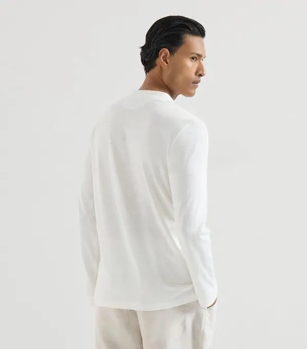 Brunello Cucinelli Linen-cotton Long-sleeve T-shirt