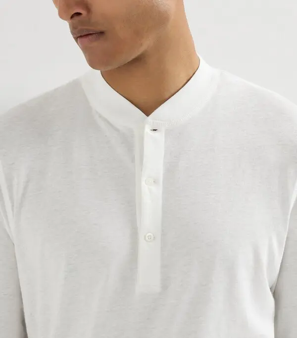 Brunello Cucinelli Linen-cotton Long-sleeve T-shirt