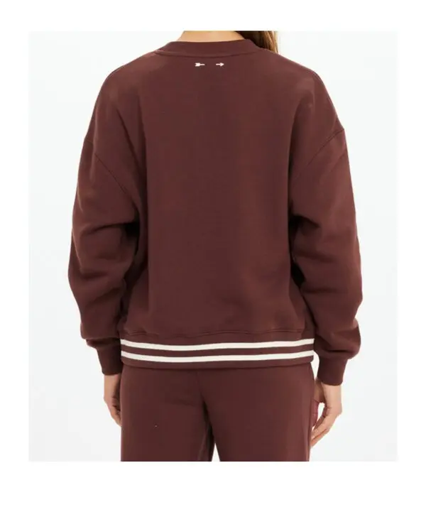 The Upside Toluca Striped Hem Sweatshirt