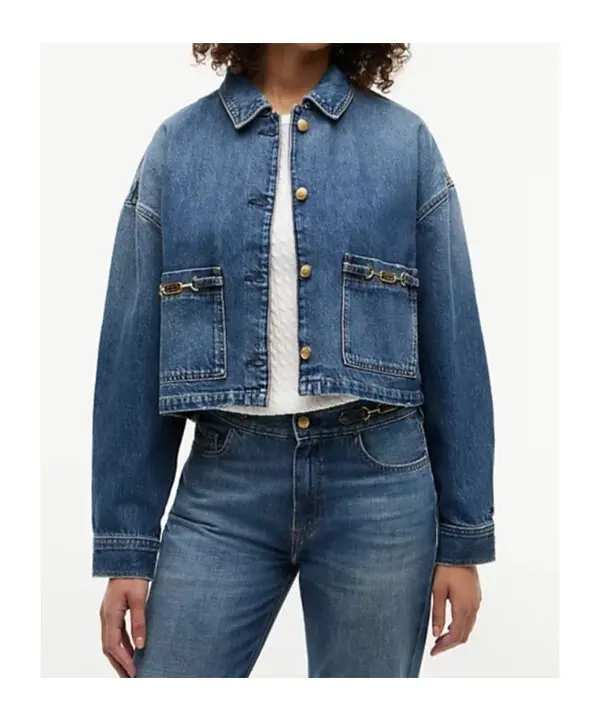 Tommy Hilfiger Flag Horsebit Relaxed Denim Jacket