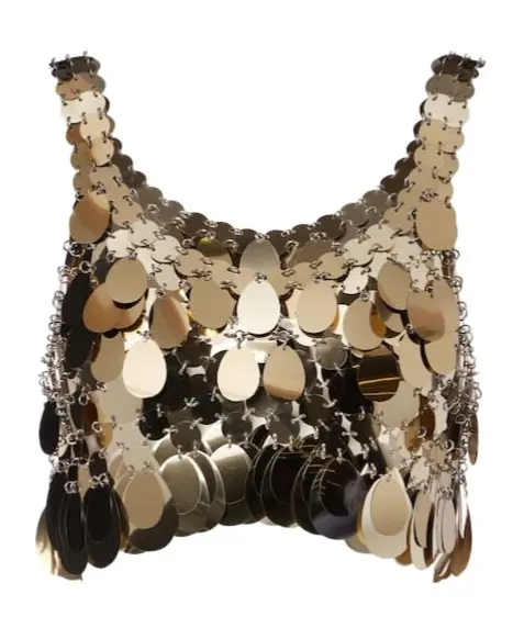 Rabanne Sequined Crop Top