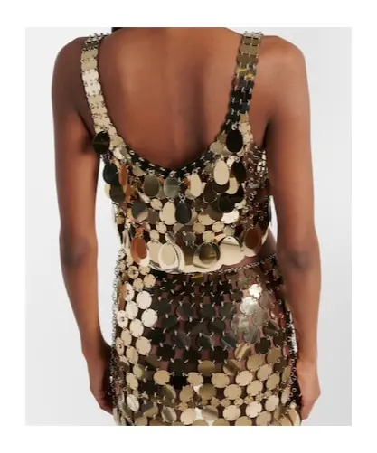 Rabanne Sequined Crop Top