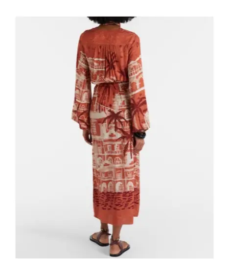 Johanna Ortiz Ollantay Jacquard Midi Dress - Multicolor