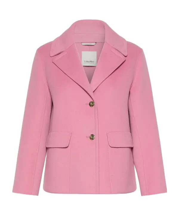Max Mara Button-fastening Notched-lapel Jacket - Pink