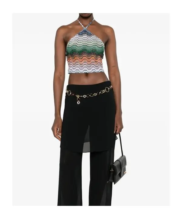 Missoni Zigzag-knit Halterneck Top
