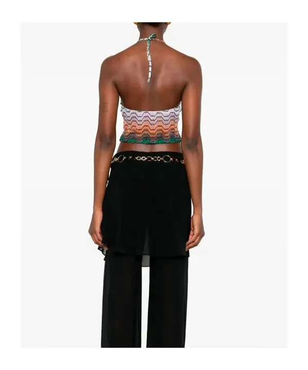 Missoni Zigzag-knit Halterneck Top