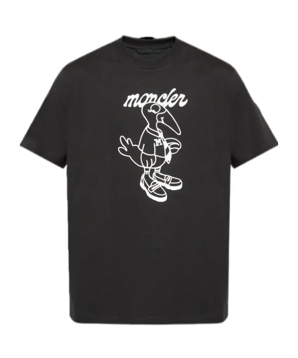Moncler Logo Printed Crewneck T-shirt