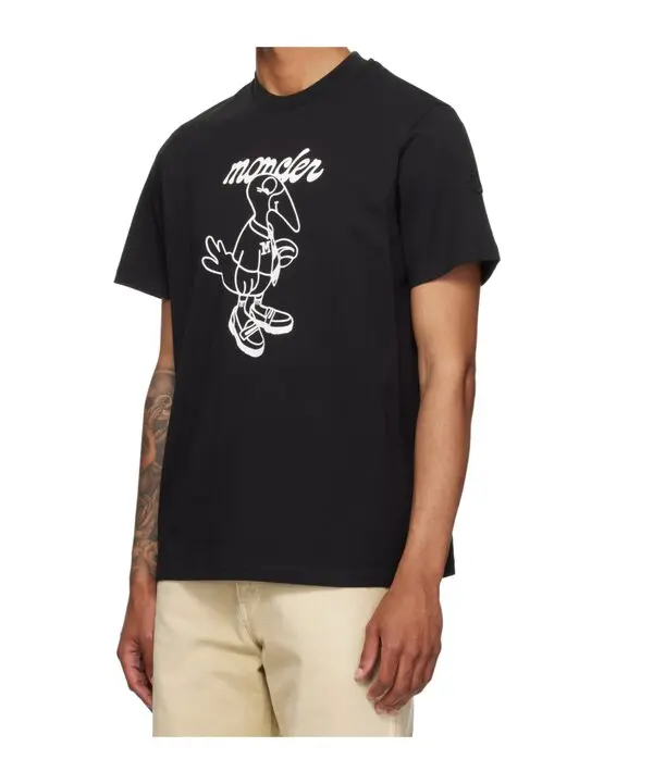 Moncler Logo Printed Crewneck T-shirt