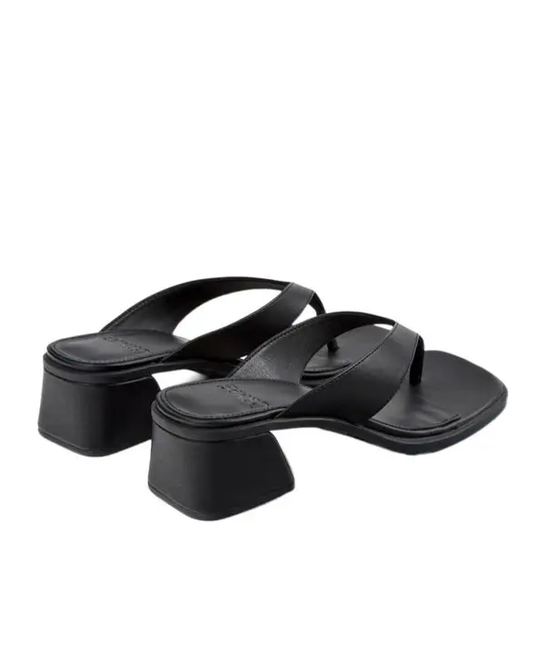 Camper Leather Thong Heeled Sandals