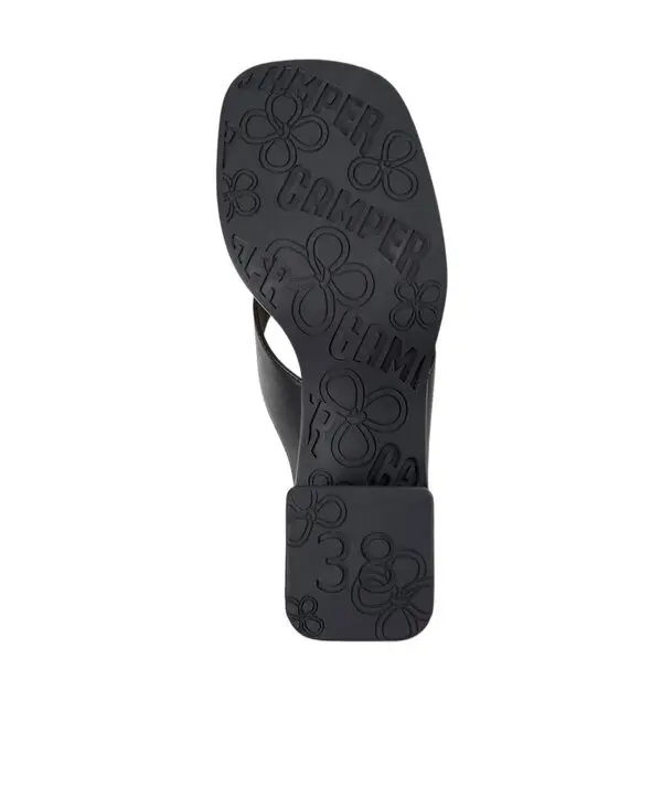 Camper Leather Thong Heeled Sandals