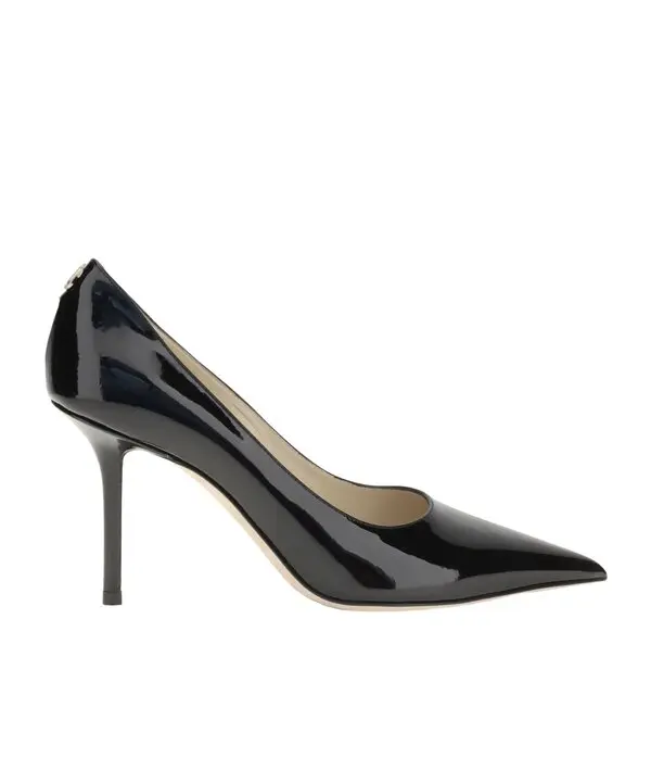 JIMMY CHOO 85mm Love Patent-leather Pumps - Black