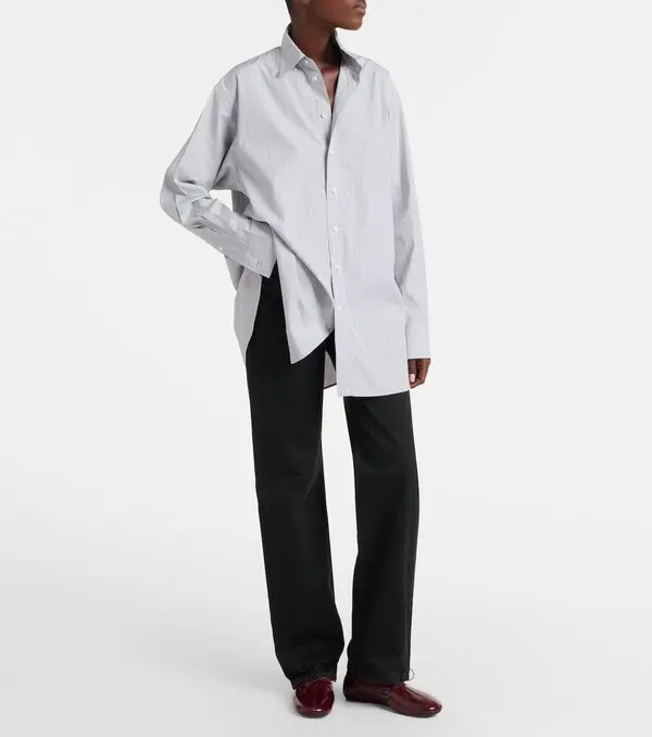 Phoebe Philo Striped Cotton Poplin Shirt