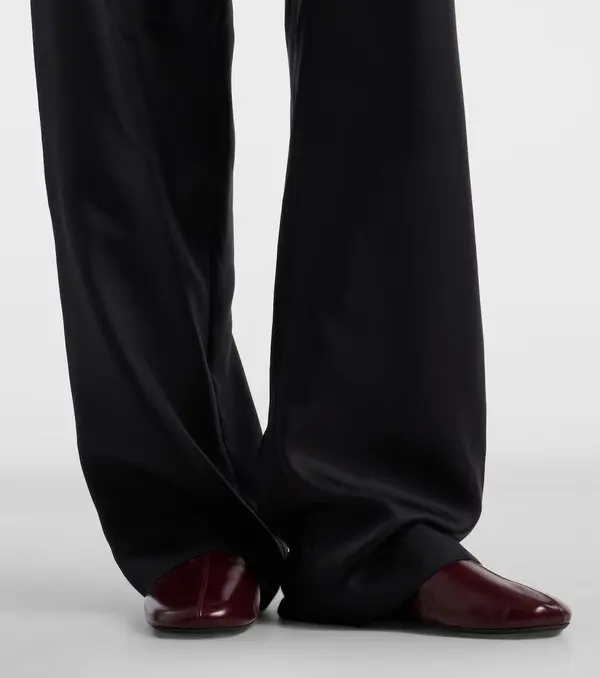 Phoebe Philo Silk Twill Wide-leg Pants