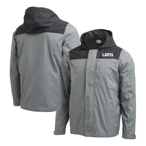 NFL X DARIUS RUCKER Collection Fanatics Detroit Lions Domestic Full-zip Windbreaker Jacket - Gray