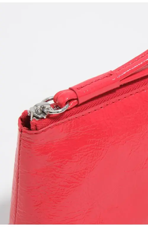 Bimba Y Lola Small Shiny Leather Coin Purse - Acid Red