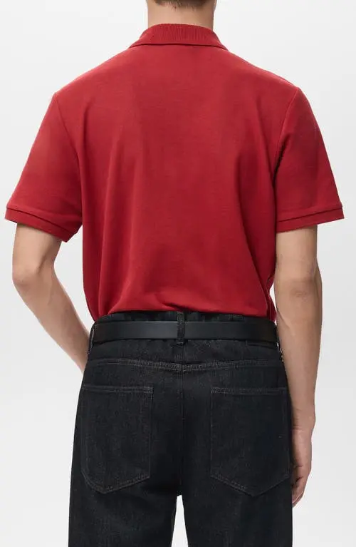Mango Embroide Cotton Piqué Polo