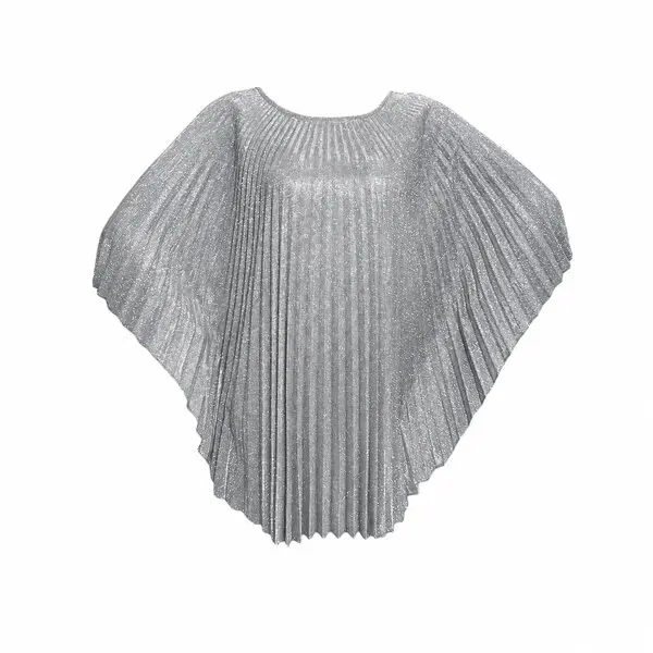 JULIA CLANCEY Madam Sparkles Pleated Kaftan - Silver